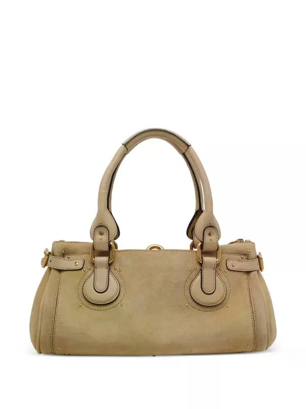 Chloé Paddington Suede Leather Bag - Brown