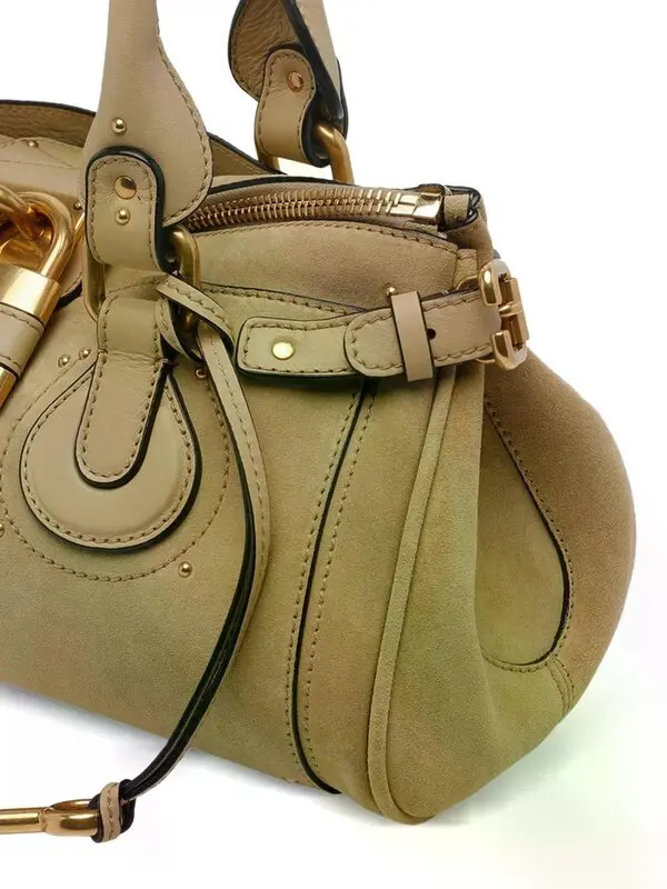 Chloé Paddington Suede Leather Bag - Brown