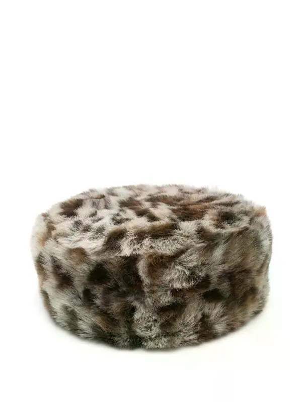 Ruslan Baginskiy Leopard-print Faux-fur Hat - Brown