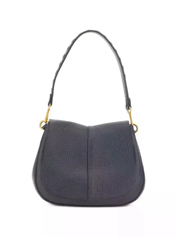 GIANNI CHIARINI Helena Round Leather Shoulder Bag - Blue