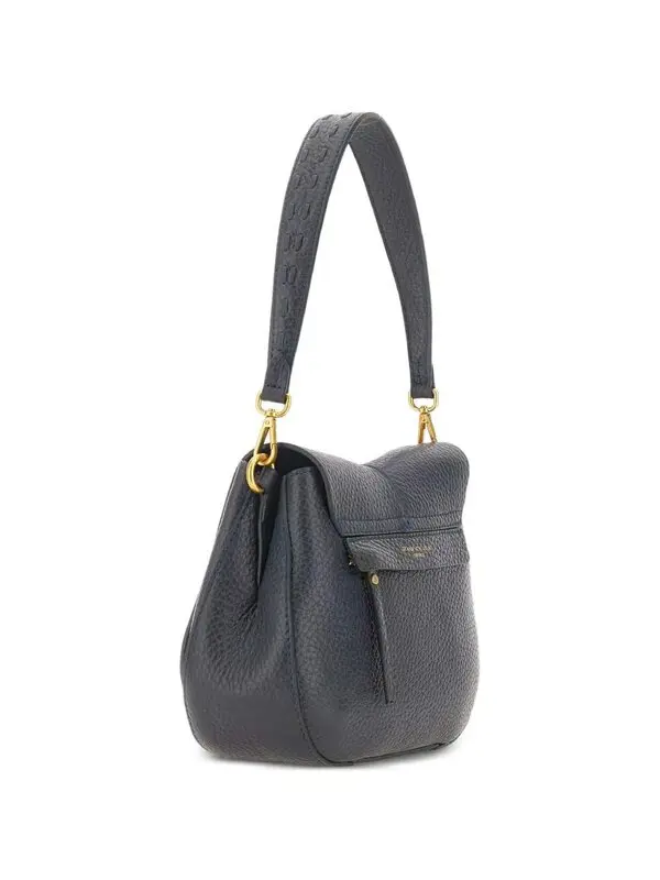 GIANNI CHIARINI Helena Round Leather Shoulder Bag