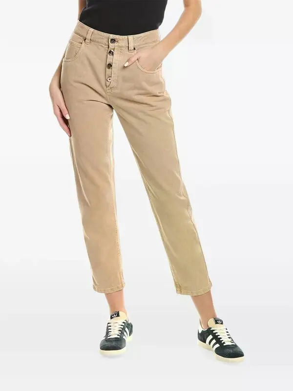 Brunello Cucinelli Button-fly Cropped Jeans