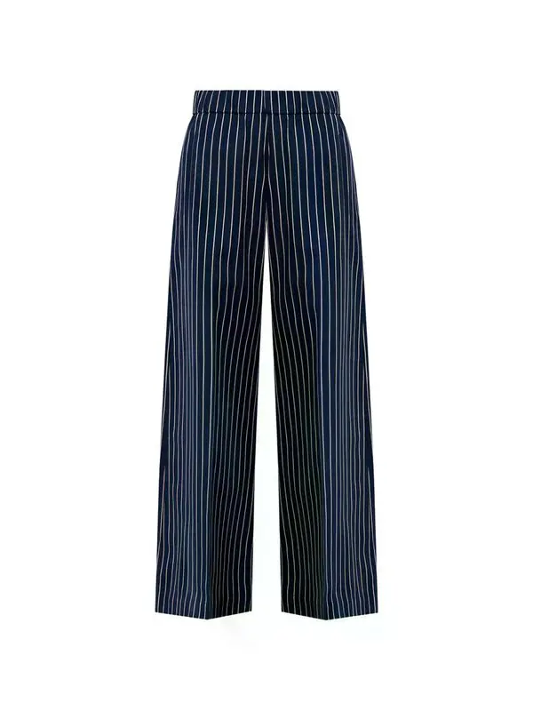 Brunello Cucinelli Striped Wide-leg Trousers