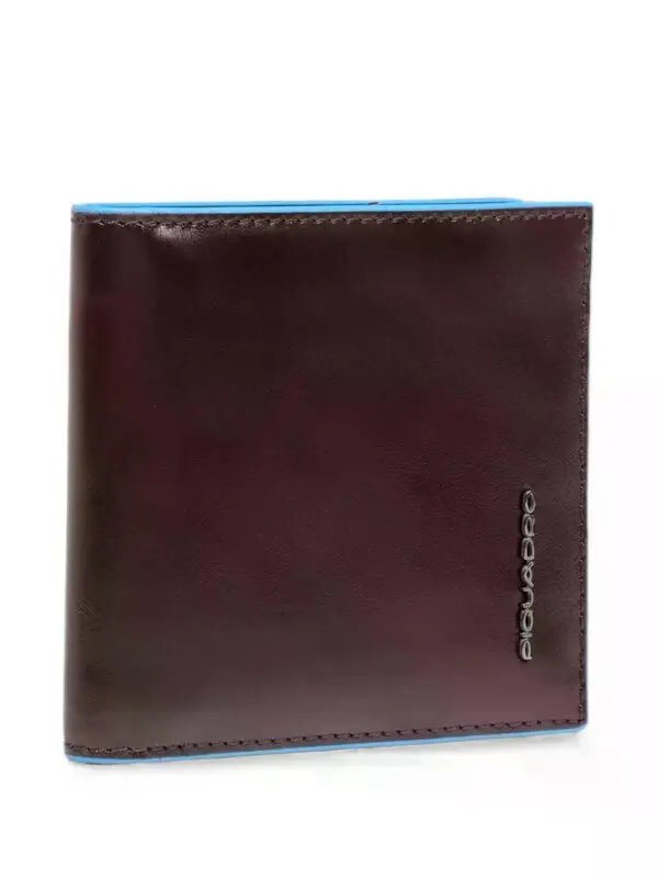PIQUADRO Leather Money Clip Wallet - Brown