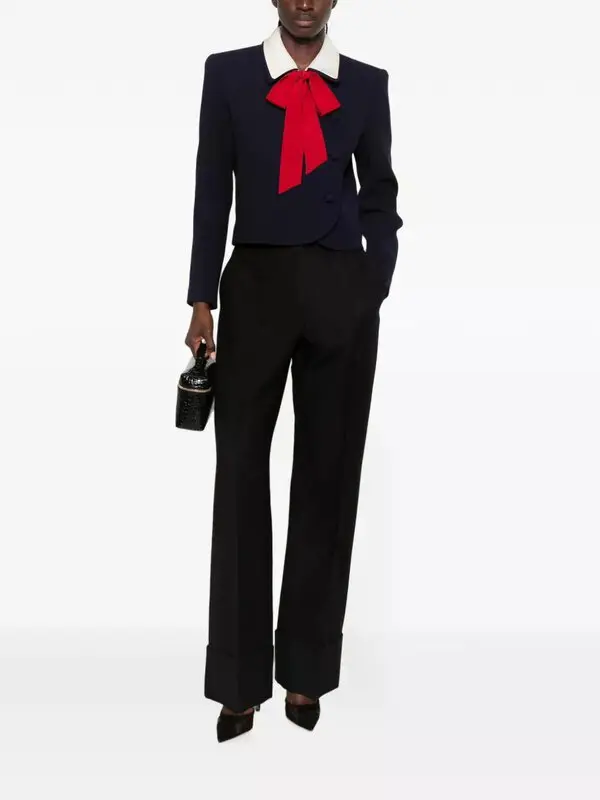 Valentino Garavani Cropped Jacket With Bow Detail