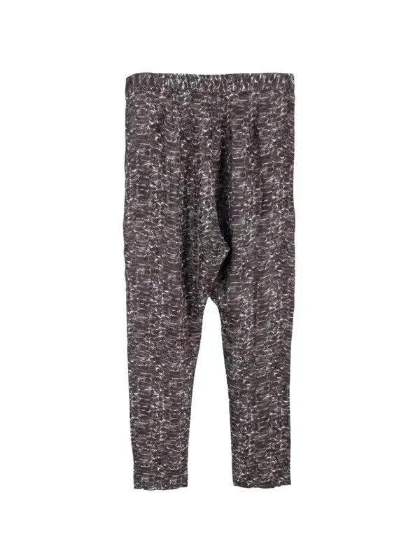 JOSEPH Reptile-print Tailored Trousers - Brown