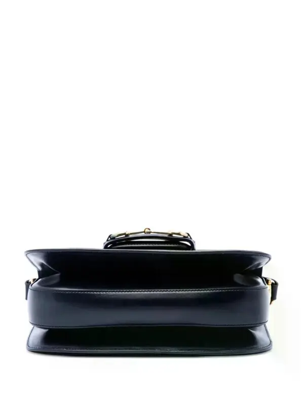 Gucci 2016-2026 Medium Leather Web 1955 Horsebit Shoulder Bag