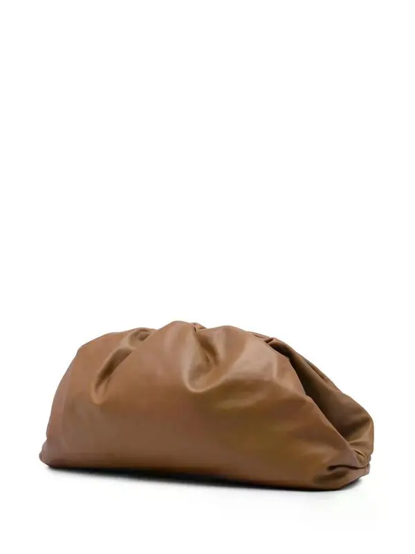 Bottega Veneta Lambskin The Pouch Clutch Bag - Brown