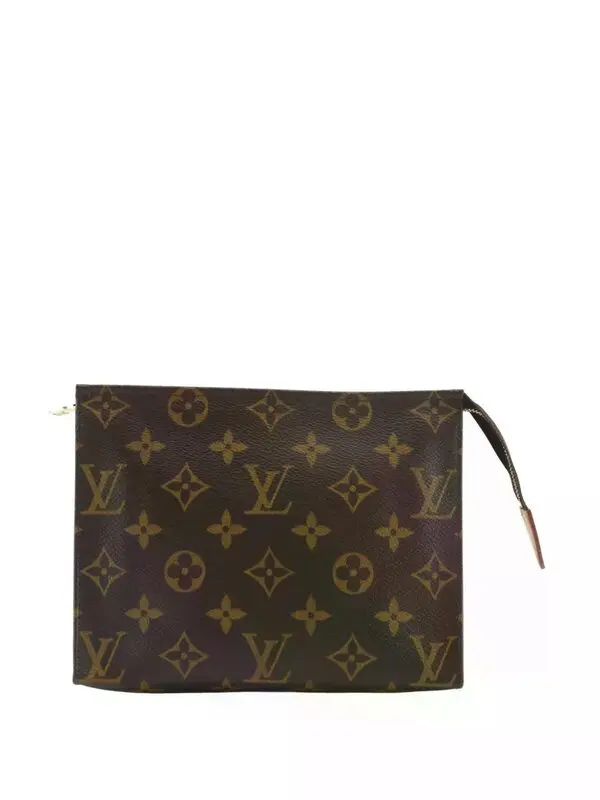 LOUIS VUITTON 2003 Monogram Toiletry Pouch 19 Clutch Bag