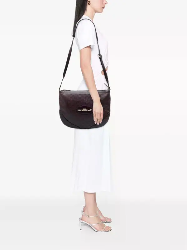 Gucci 2000-2015 Guccissima Punch Crossbody Bag - Brown