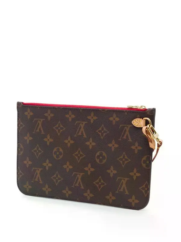 LOUIS VUITTON 2010-2026 Monogram Neverfull Mm Pouch Clutch Bag