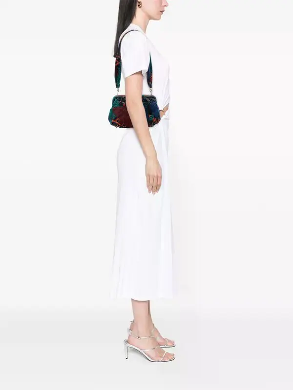 Bottega Veneta 20th Century Printed Velvet Frame Shoulder Bag