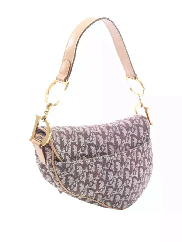 Dior 2010-2026 Diorissimo Canvas Saddle Bag Shoulder Bag