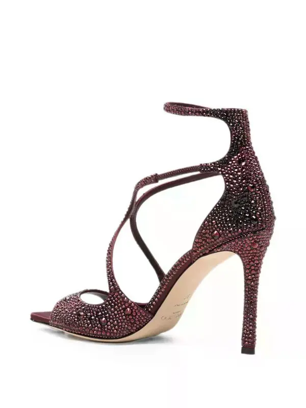 JIMMY CHOO Azia Crystal-embellished Sandals