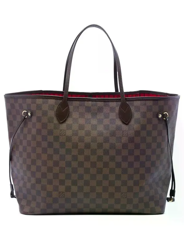 LOUIS VUITTON 2011 Damier Ebene Neverfull Gm Tote Bag - Brown