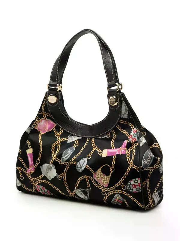 Gucci 2000-2015 Medium Satin Charmy Shoulder Bag