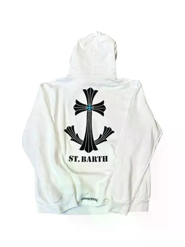 Chrome Hearts Graphic Print Hoodie - White