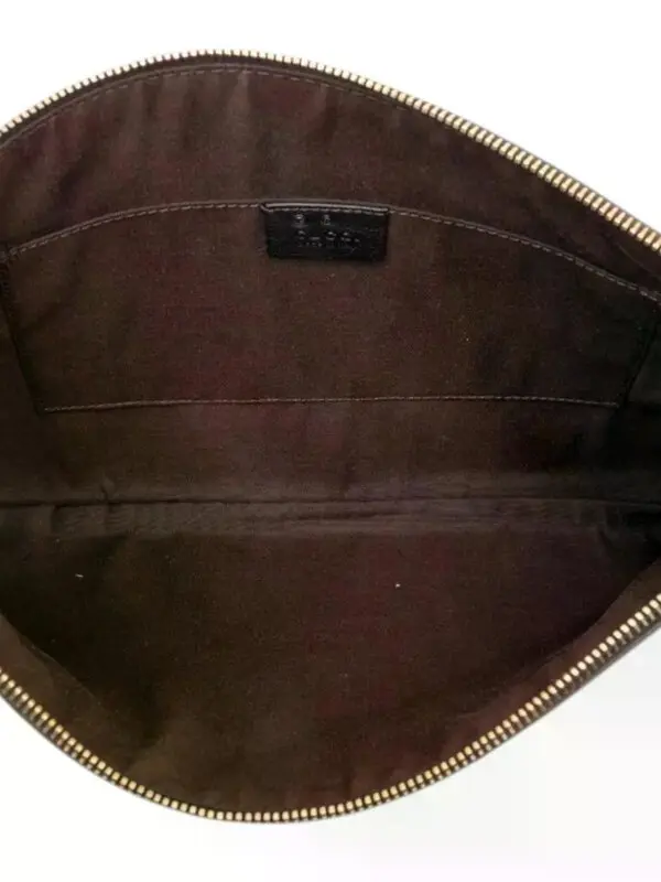 Gucci Calfskin Bamboo Tassel Clutch Bag