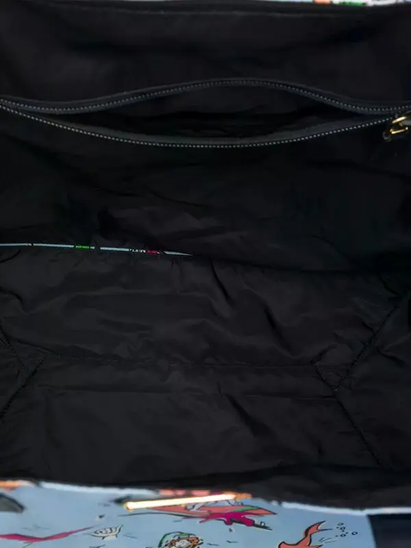 Prada 2021-2026 Tessuto Stampato Surf Tote Bag