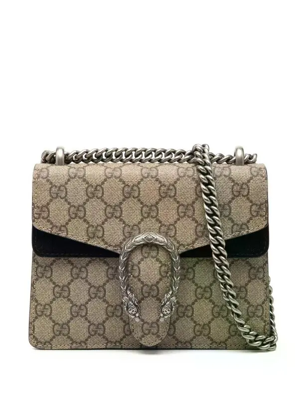 Gucci 2016-2026 Small Gg Supreme Dionysus Crossbody Bag - Neutrals