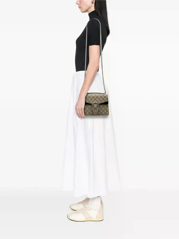 Gucci Gg Supreme Dionysus Crossbody Bag - Neutrals