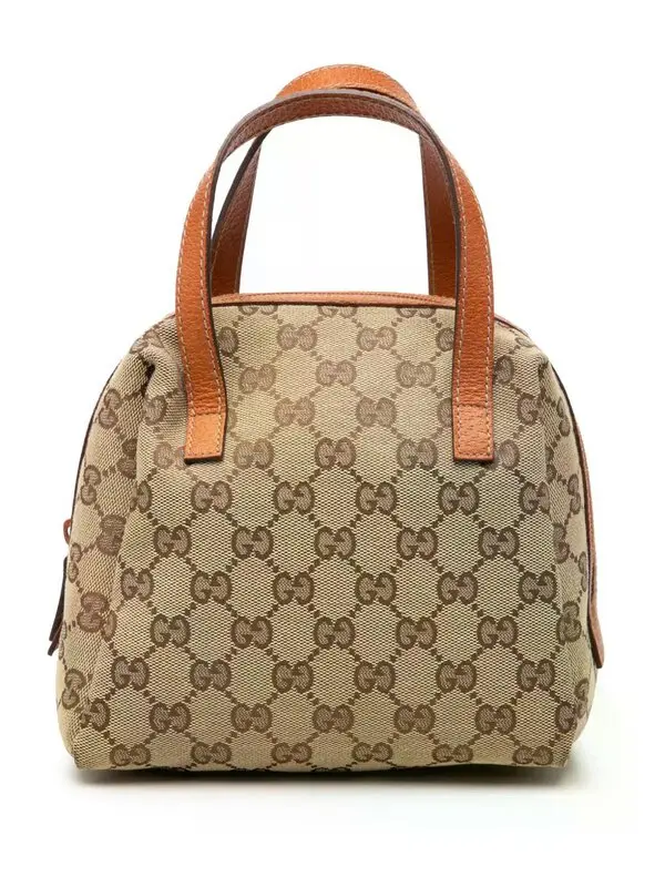 Gucci 2000-2015 Mini Gg Canvas Balthus Tofu Bag Handbag - Orange