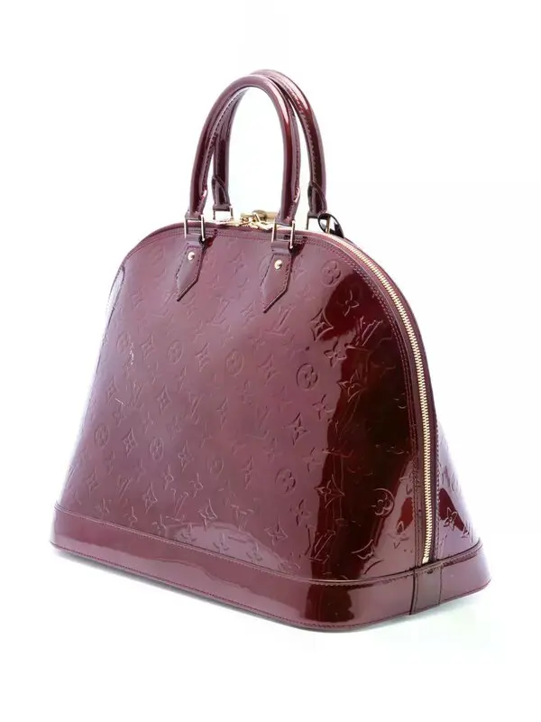 LOUIS VUITTON 2010 Monogram Vernis Alma Gm Handbag - Red