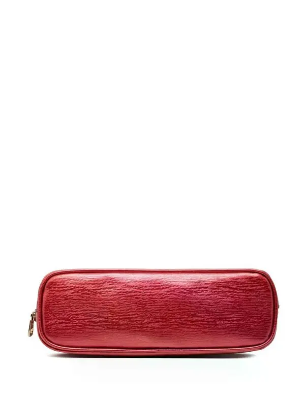 Gucci 2000-2015 Metallic Calfskin Lovely Cosmetic Pouch - Red