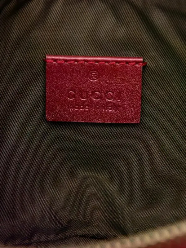 Gucci Metallic Calfskin Cosmetic Pouch - Red