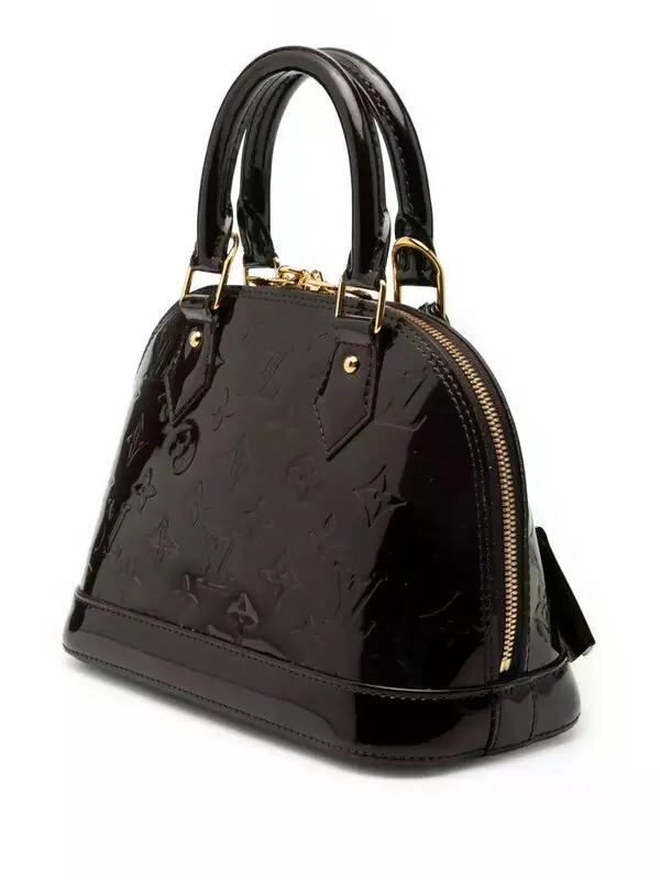LOUIS VUITTON 2000-2026 Monogram Vernis Alma Bb Satchel