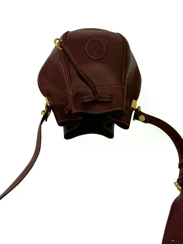 Cartier 1980-2000 Must De Leather Bucket Bag - Red