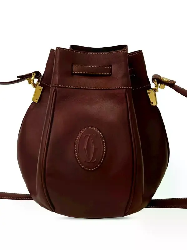 Cartier 1980-2000 Must De Leather Bucket Bag