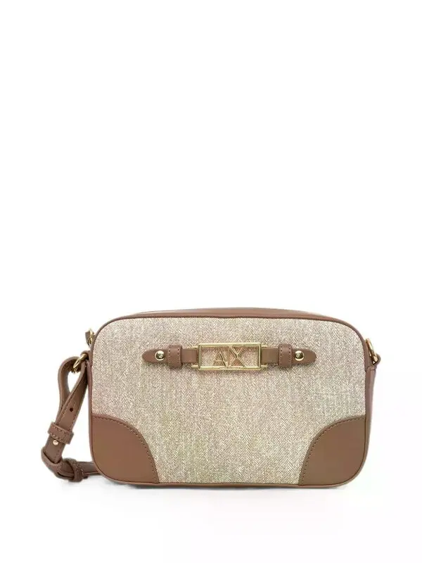 Armani Exchange Polly Logo-plaque Cross Body Bag - Brown