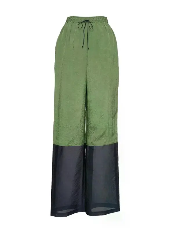 MULLER OF YOSHIOKUBO Two-tone Drawstring Trousers