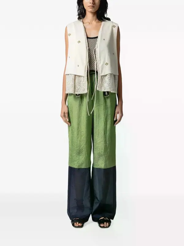 MULLER OF YOSHIOKUBO Two-tone Drawstring Trousers