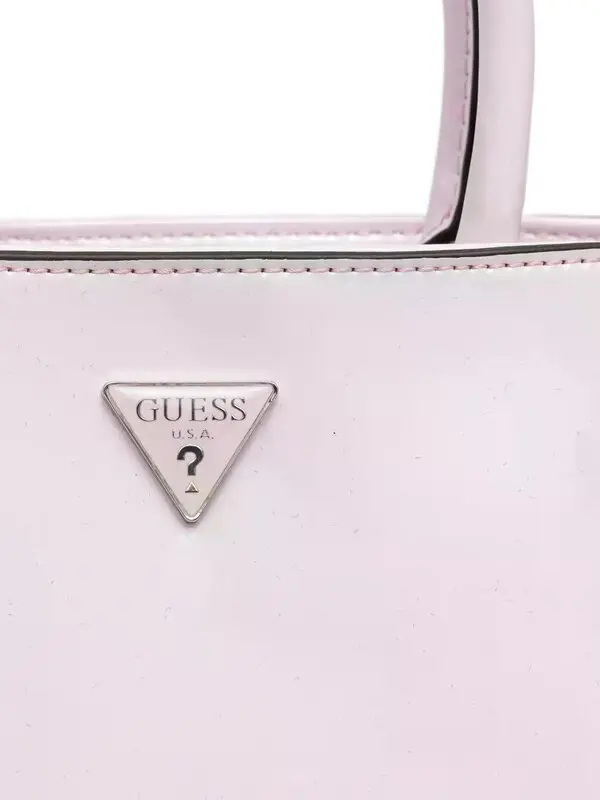 Guess Logo Plaque Tote Bag