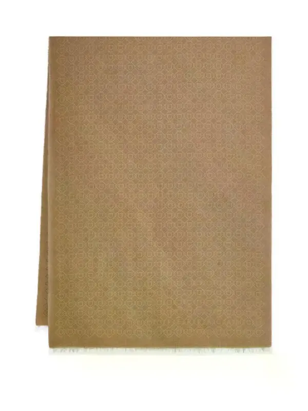 FERRAGAMO Logo Embellished Stole - Neutrals