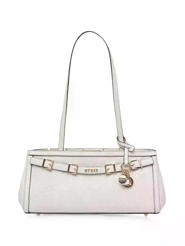 Guess Buckle-detail Logo-charm Tote Bag - Neutrals