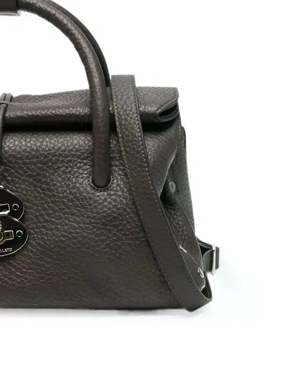 ZANELLATO Small Dotta Centauro Pebble-grain Tote Bag
