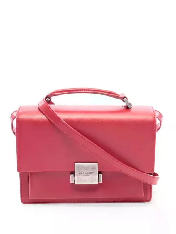 Saint Laurent 2010s Medium Bellechasse Leather Tote Bag - Red