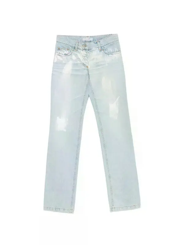 Dolce & Gabbana 2000s Bleached-effect Jeans