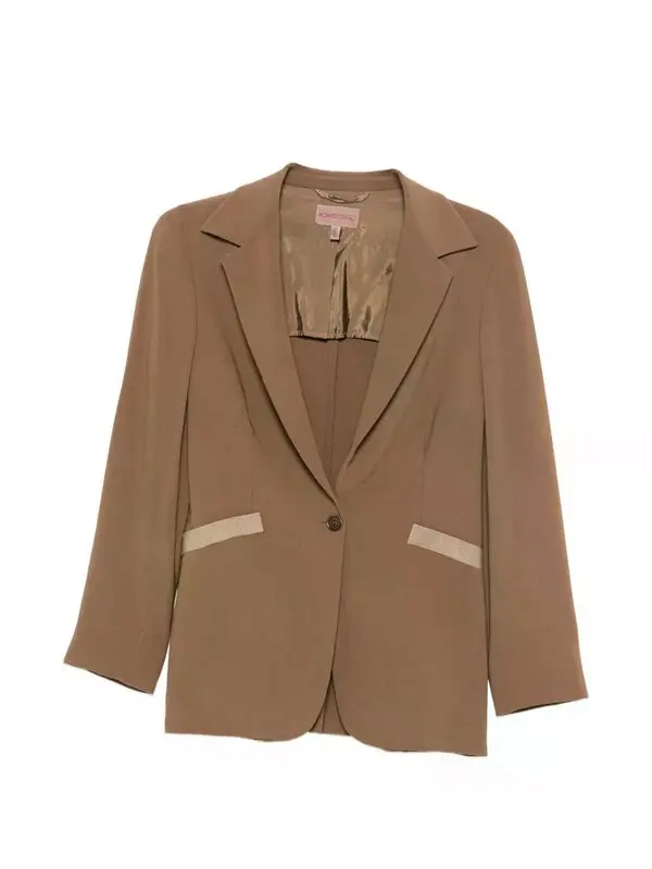 ROMEO GIGLI 1990s Grosgrain-trim Single-breasted Jacket