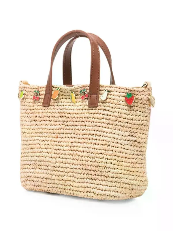 MC2 SAINT BARTH Mini City Fruit-charm Tote Bag