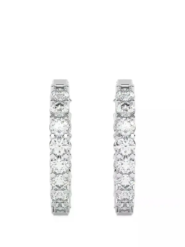 Diamond Essentials Laboratory-grown Diamond Hoop Earrings