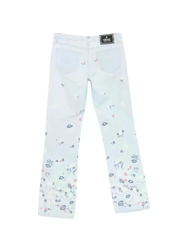 Versace 2000s Floral-print Trousers