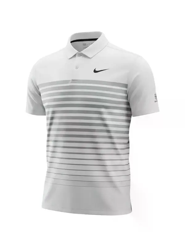 Nike East Lake Striped Polo Shirt - White