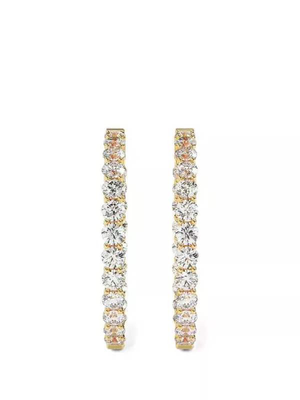 DIAMOND ESSENTIALS Diamond Hoop Earrings