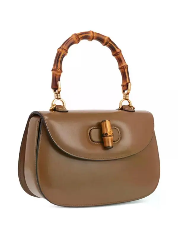Gucci Bamboo Top Handle Handbag - Brown