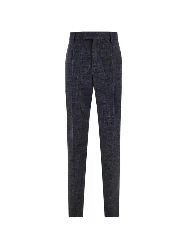FERRAGAMO Silk And Wool Tailored Trousers
