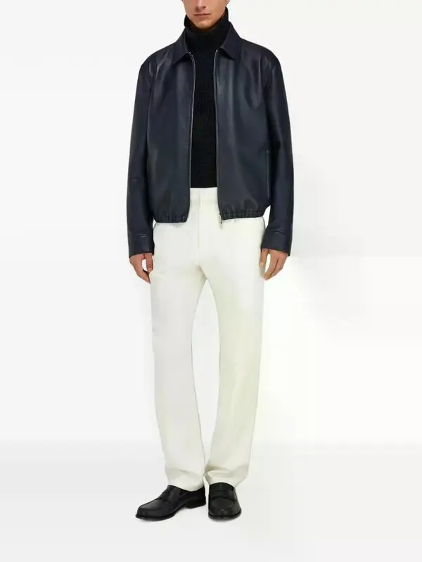 FERRAGAMO Deerskin Blouson - Blue